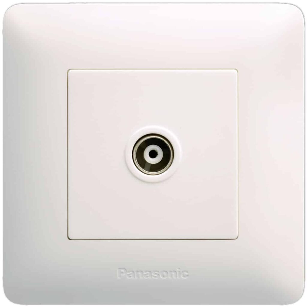 1G TV Socket-White - Ecolux Trading