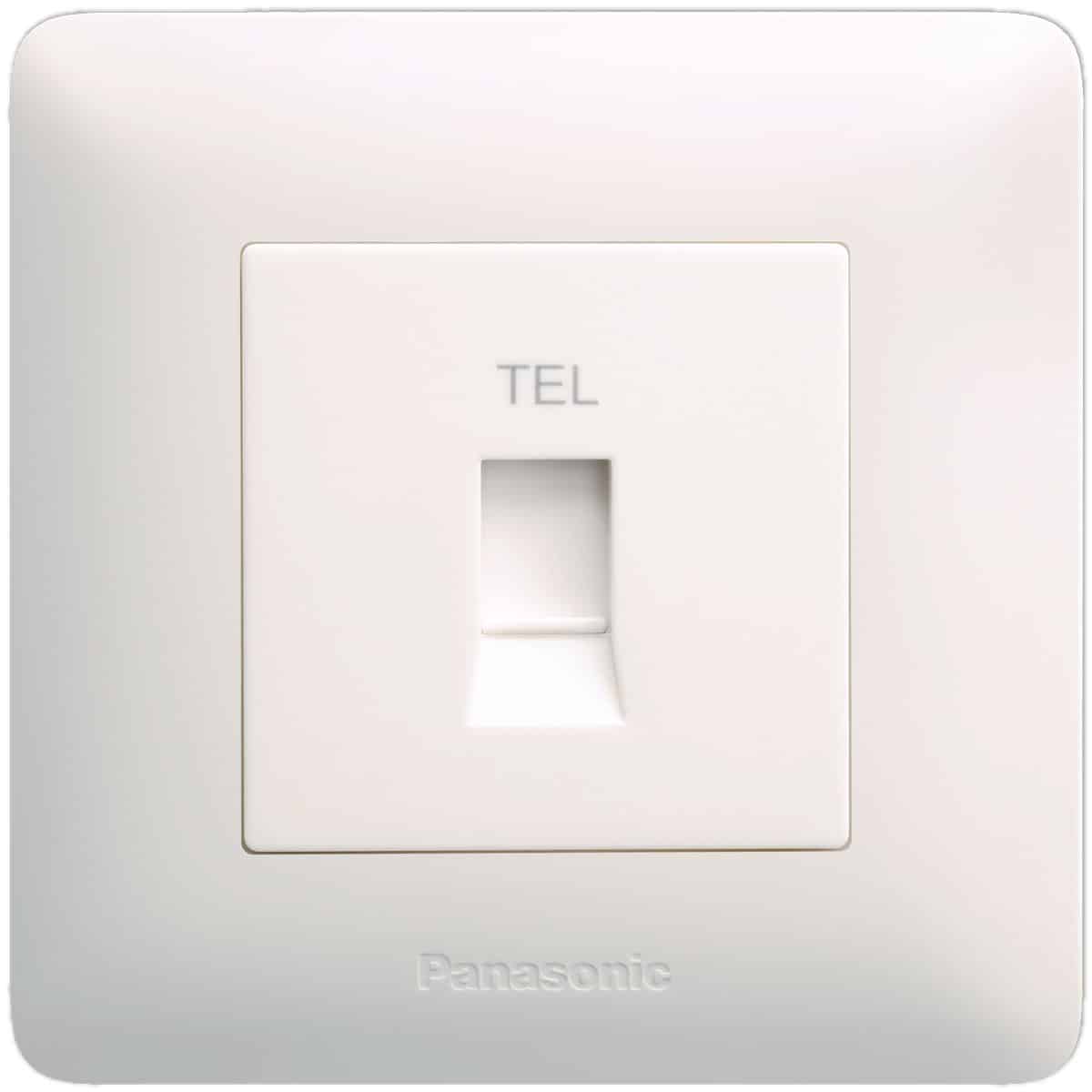 1G Telephone Socket-White - Ecolux Trading